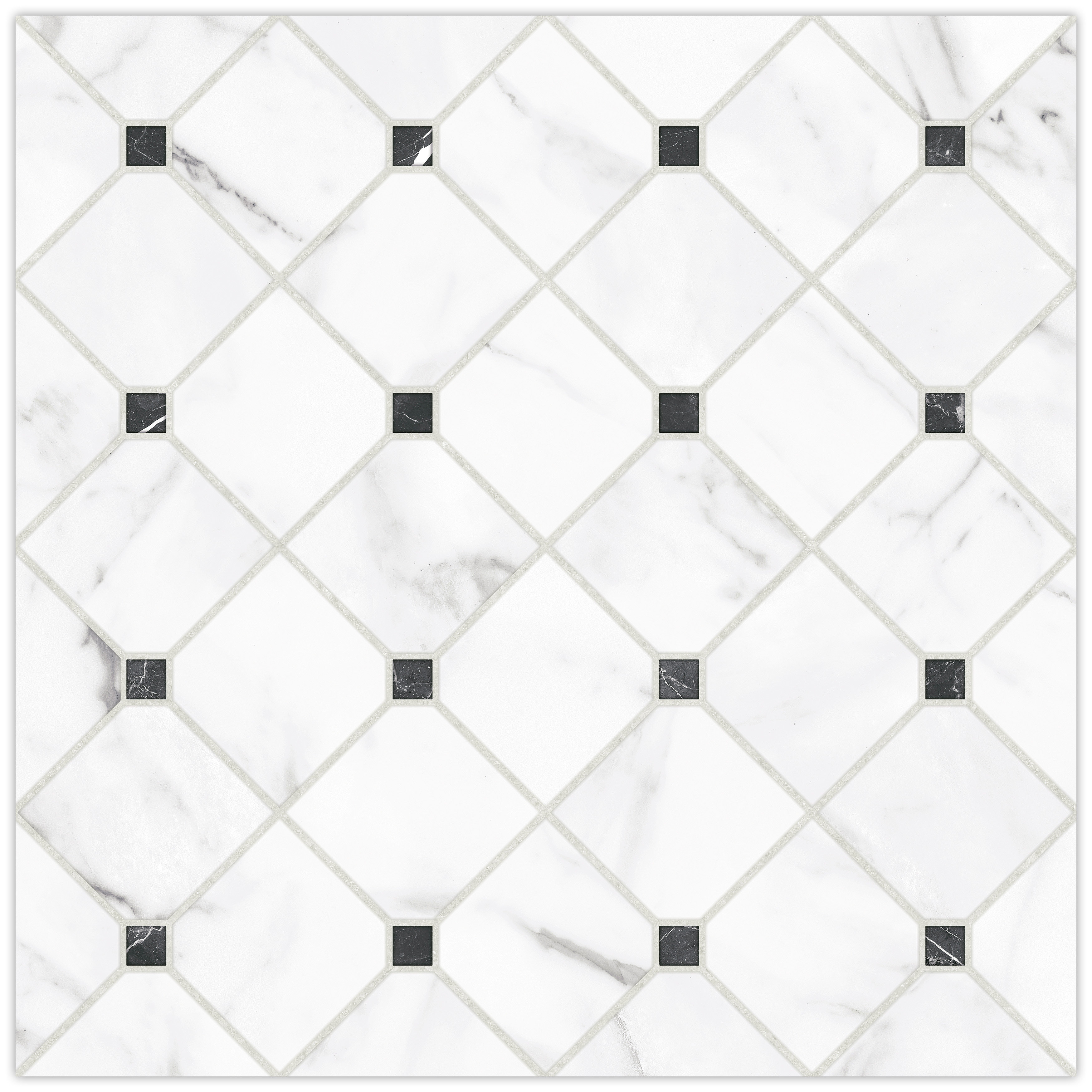 Merola Tile Tuscany 17.5" x 17.5" Marble Look Wall & Floor Tile ...