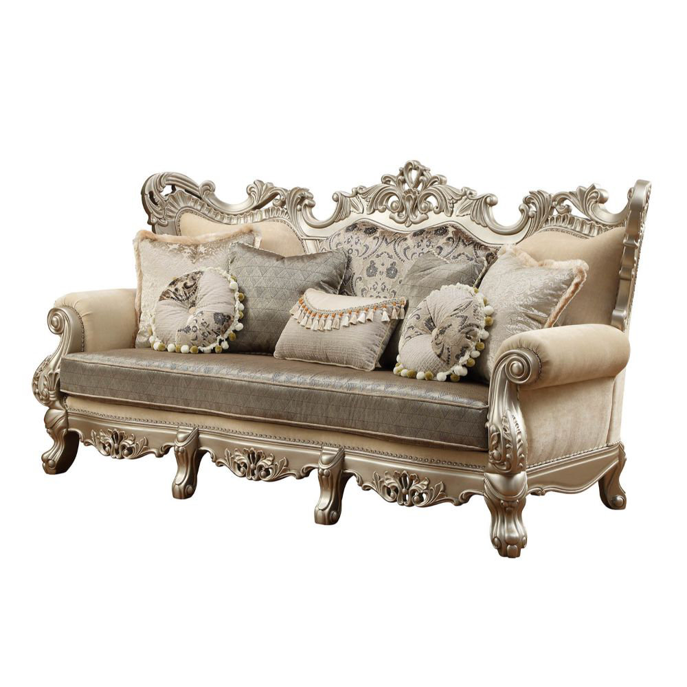 ACME Furniture Zander Sofa Beige Fabric | Wayfair