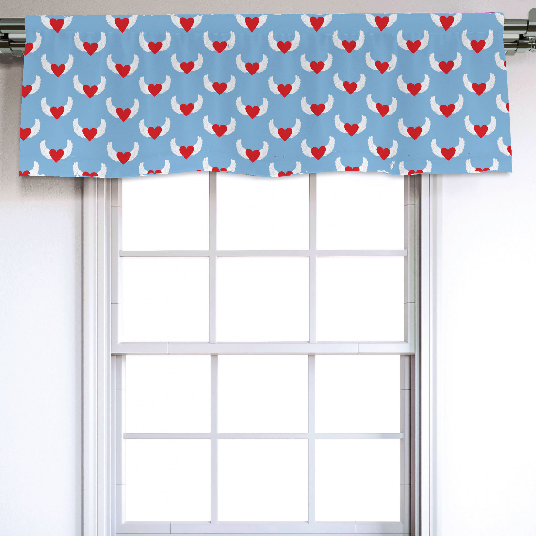 East Urban Home Angel Wings 54" Window Valance | Wayfair