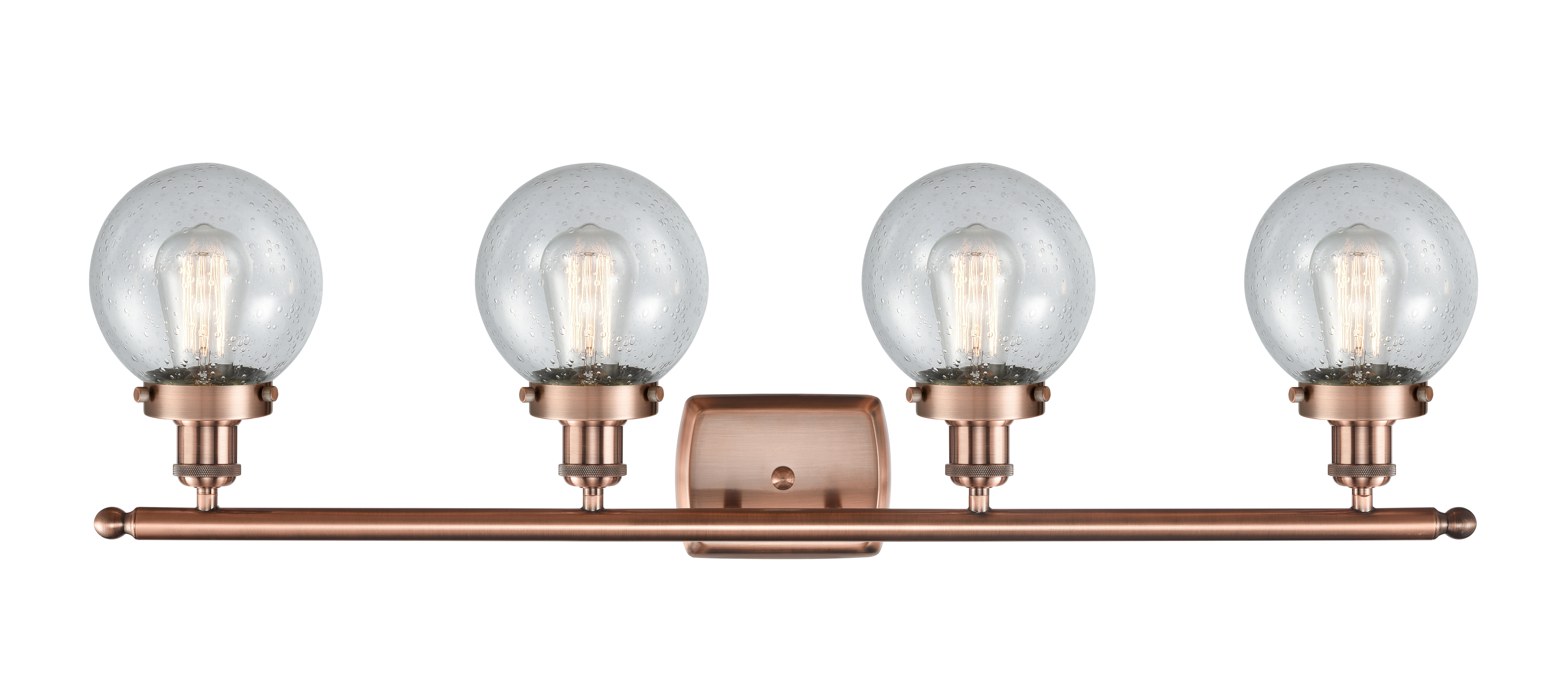 Beachcrest Home™ Lorri 4 - Light Antique Copper Vanity Light | Wayfair