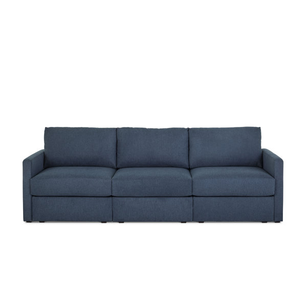 Flexsteel Flex Square Arm Modular Sofa with Reversible Cushions ...