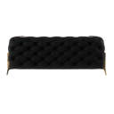 Szyszka Meble Chesterfield Sofa Atoka with Gold Metal Legs & Reviews ...