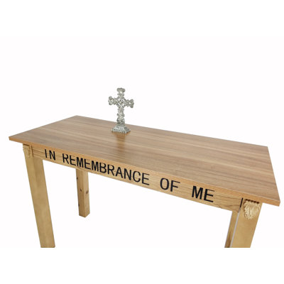 Loon Peak® Church Holy Communion Table Christian Wood Table Breakfast ...