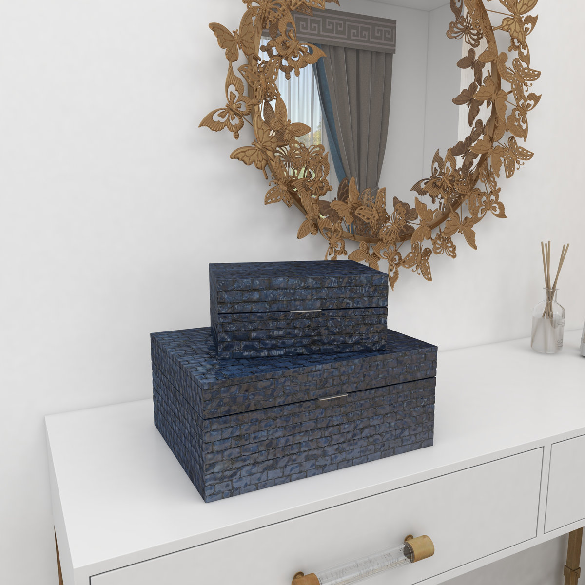 Joss & Main Mandy Shell 2 Piece Decorative Box Set & Reviews | Joss & Main