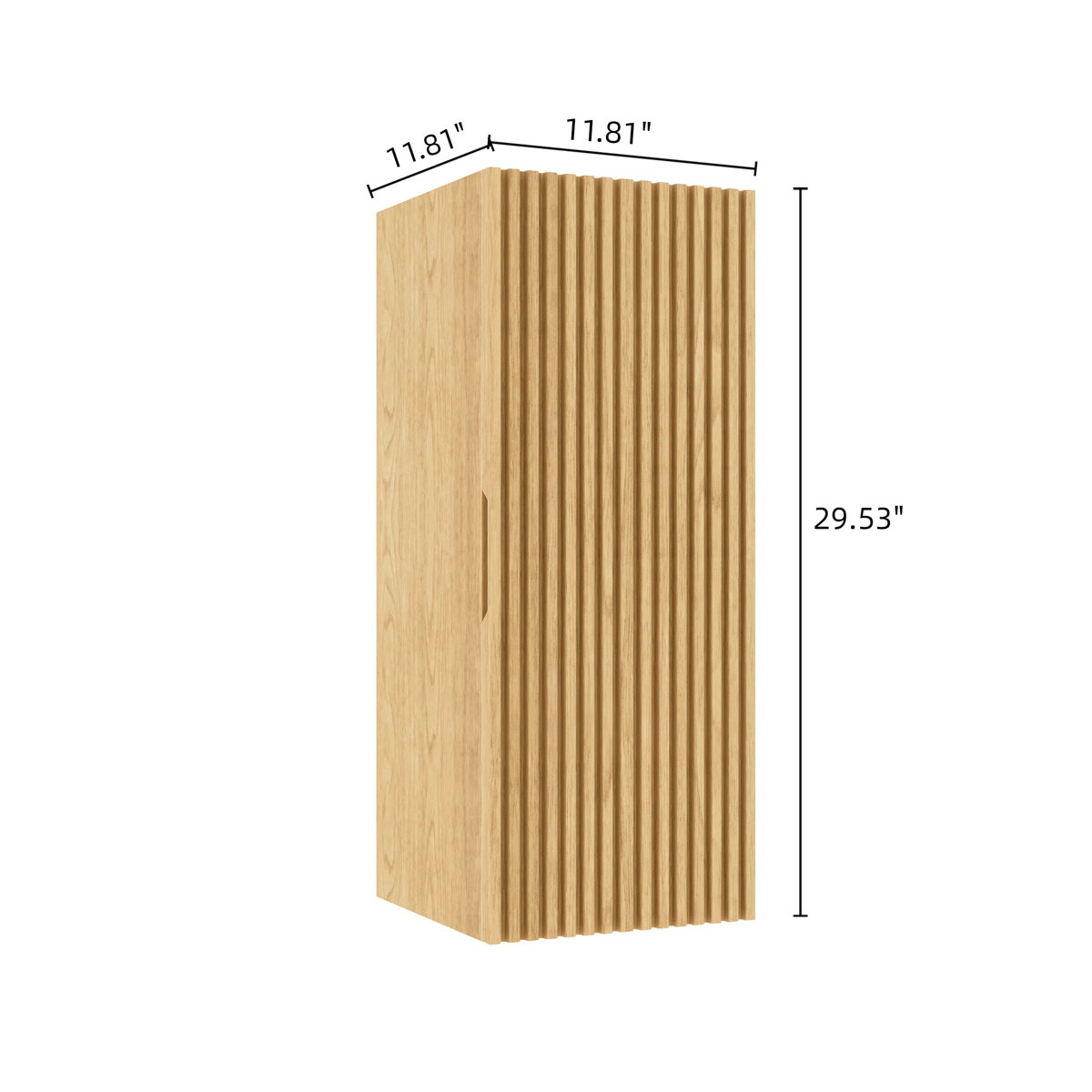 Millwood Pines Kali Wall-mounted Floating Striped Bathroom Vanity Side ...