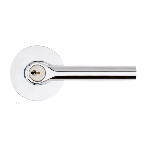 Baldwin Polished Chrome Entry Door Lever | Wayfair