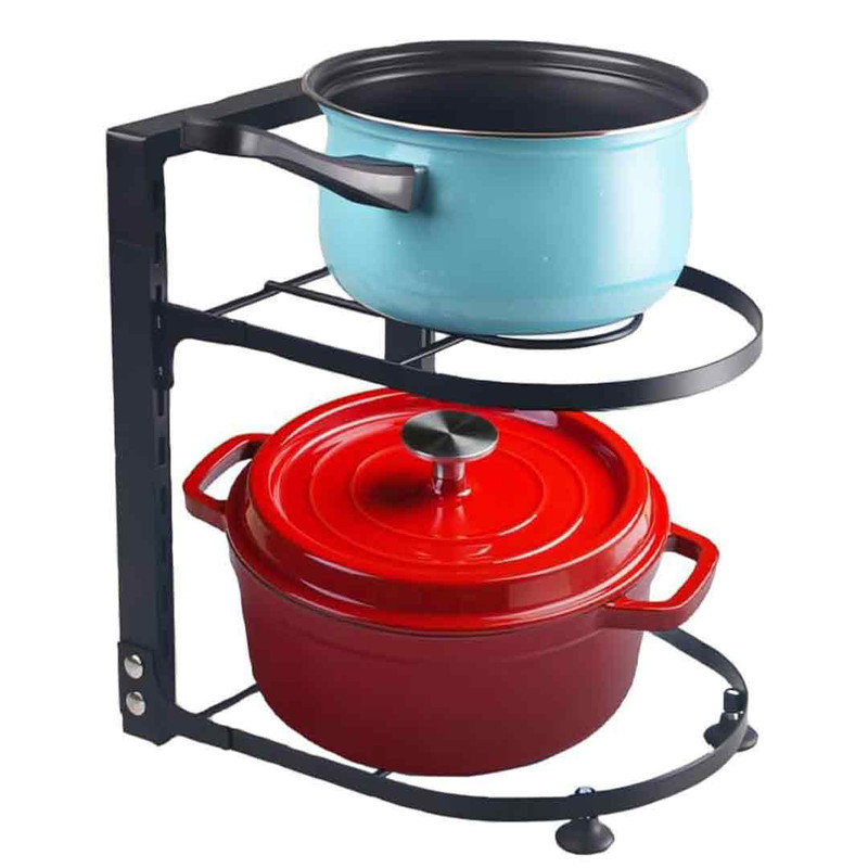 Prep & Savour Iron Half-circle Countertop / Cabinet Pot Rack | Wayfair