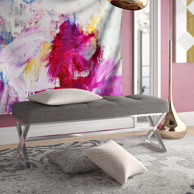 Mercer41 Chaquetta Metal Bench & Reviews | Wayfair