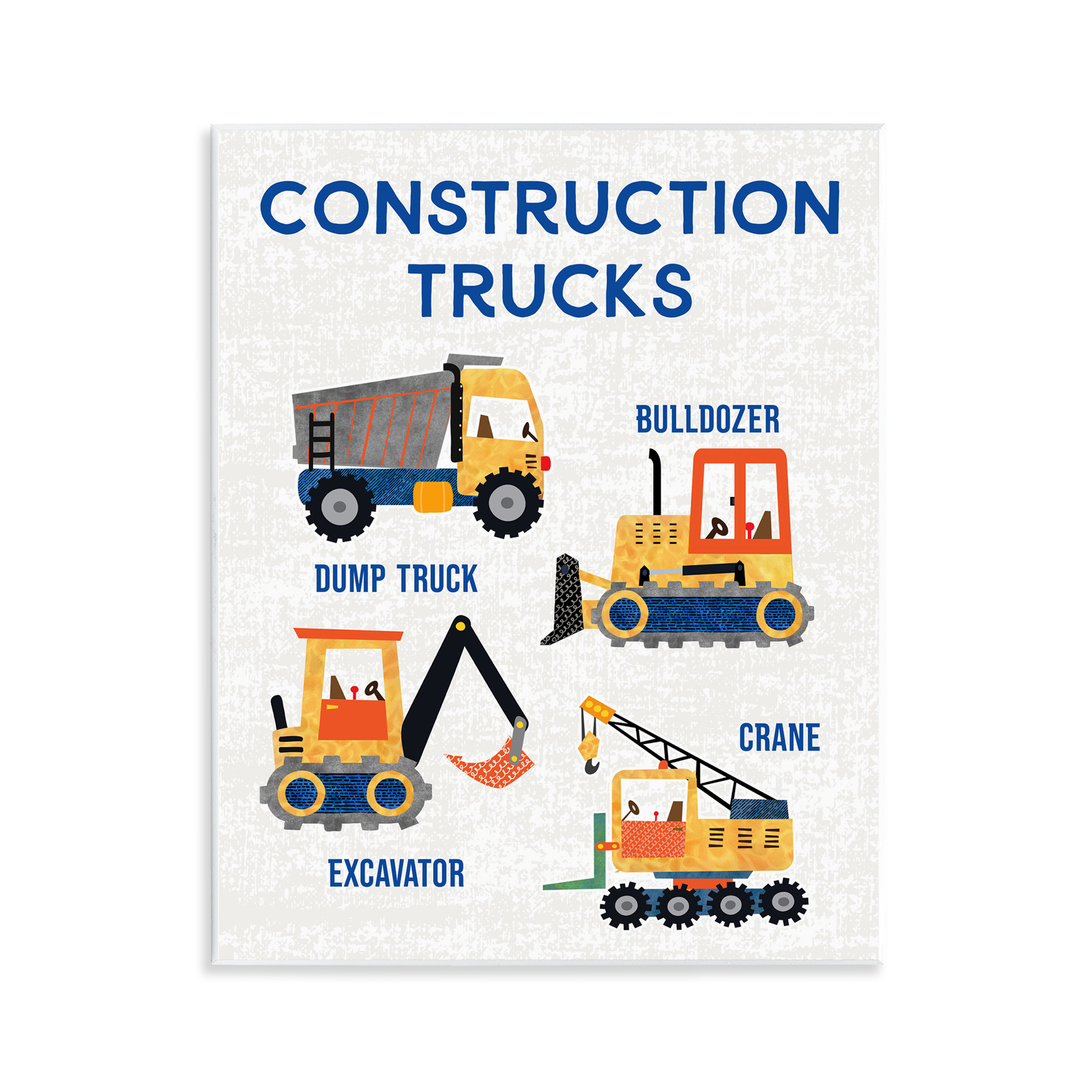 Ophelia & Co. Educational Construction Trucks Wall Plaque, design by ...