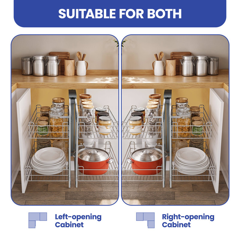 Rebrilliant Quatia Blind Corner Cabinet Organizer & Reviews - Wayfair ...