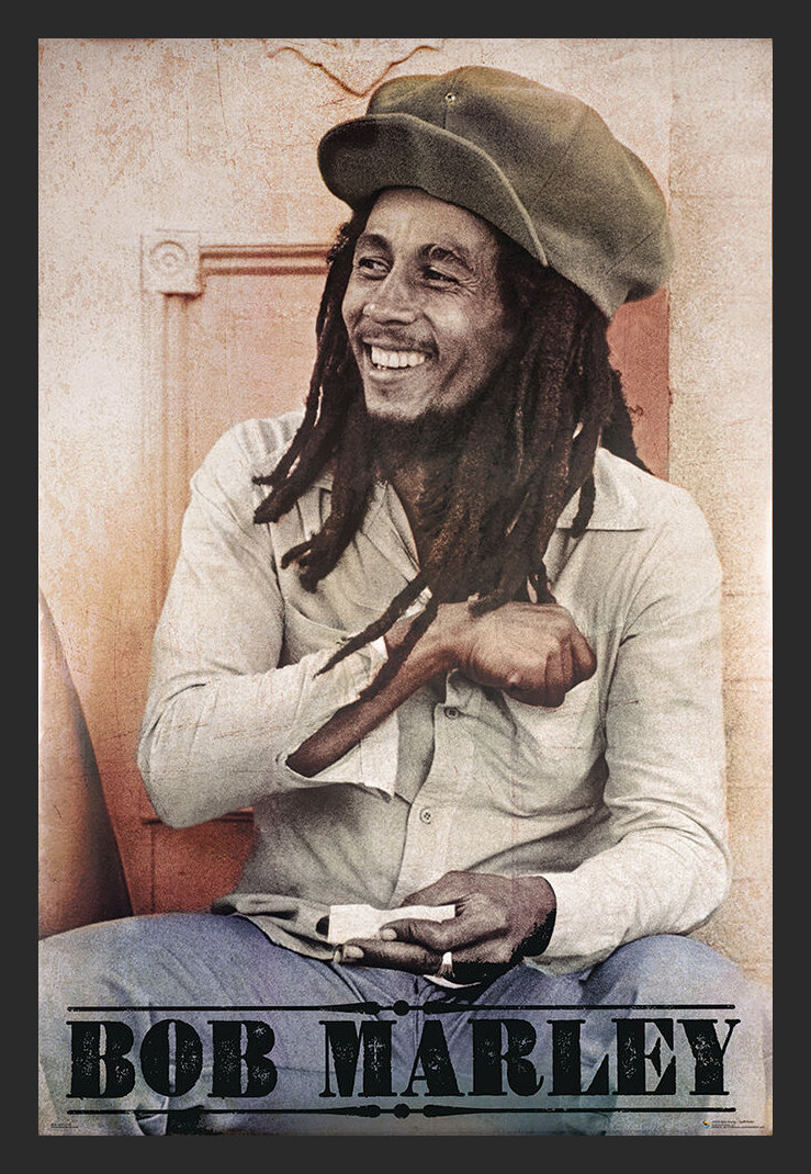 Red Barrel Studio® Bob Marley Spliff Roller Poster 24 x 36 Inch ...