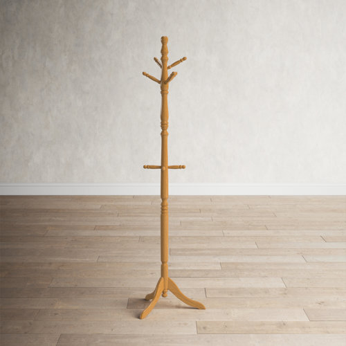 Gaston 10 - Hook Freestanding Solid Wood Coat Rack & Reviews | Birch Lane