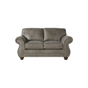 Lark Manor Claycomb 69'' Faux Leather Loveseat & Reviews | Wayfair