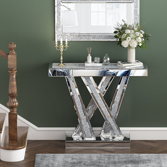 Mercer41 Tench 35.43" Console Table and Mirror Set & Reviews | Wayfair