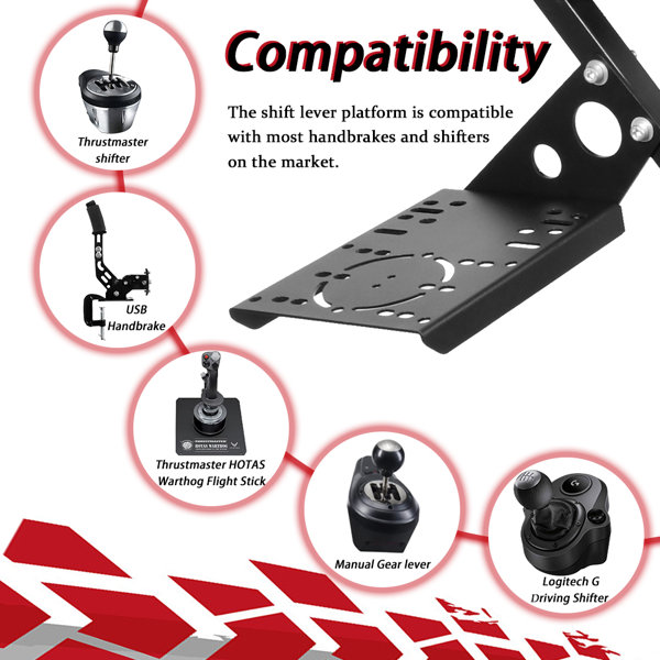 Trule Racing Shifter Mounting Bracket, for Racing Wheel Stand, with ...