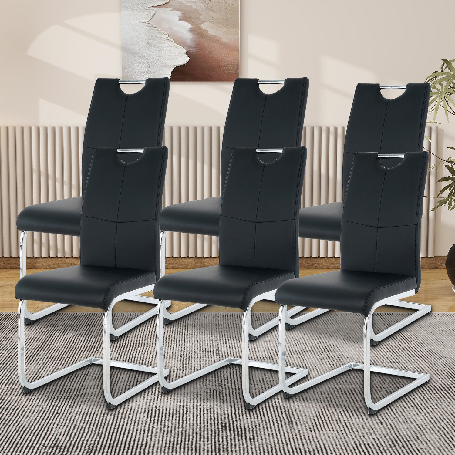 Orren Ellis Deward Metal Upholstered Back Parsons Chair Dining Chair ...