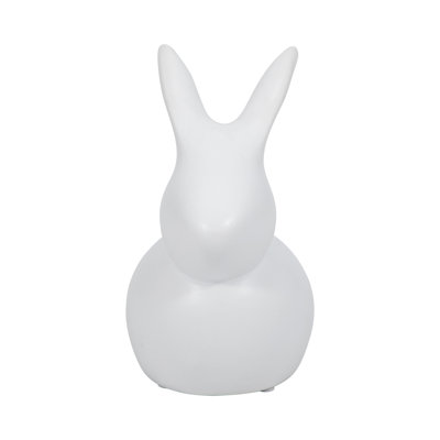 7" Modern Bunny Solid Color Round Figurines - 5" x 4" x 7" | Birch Lane