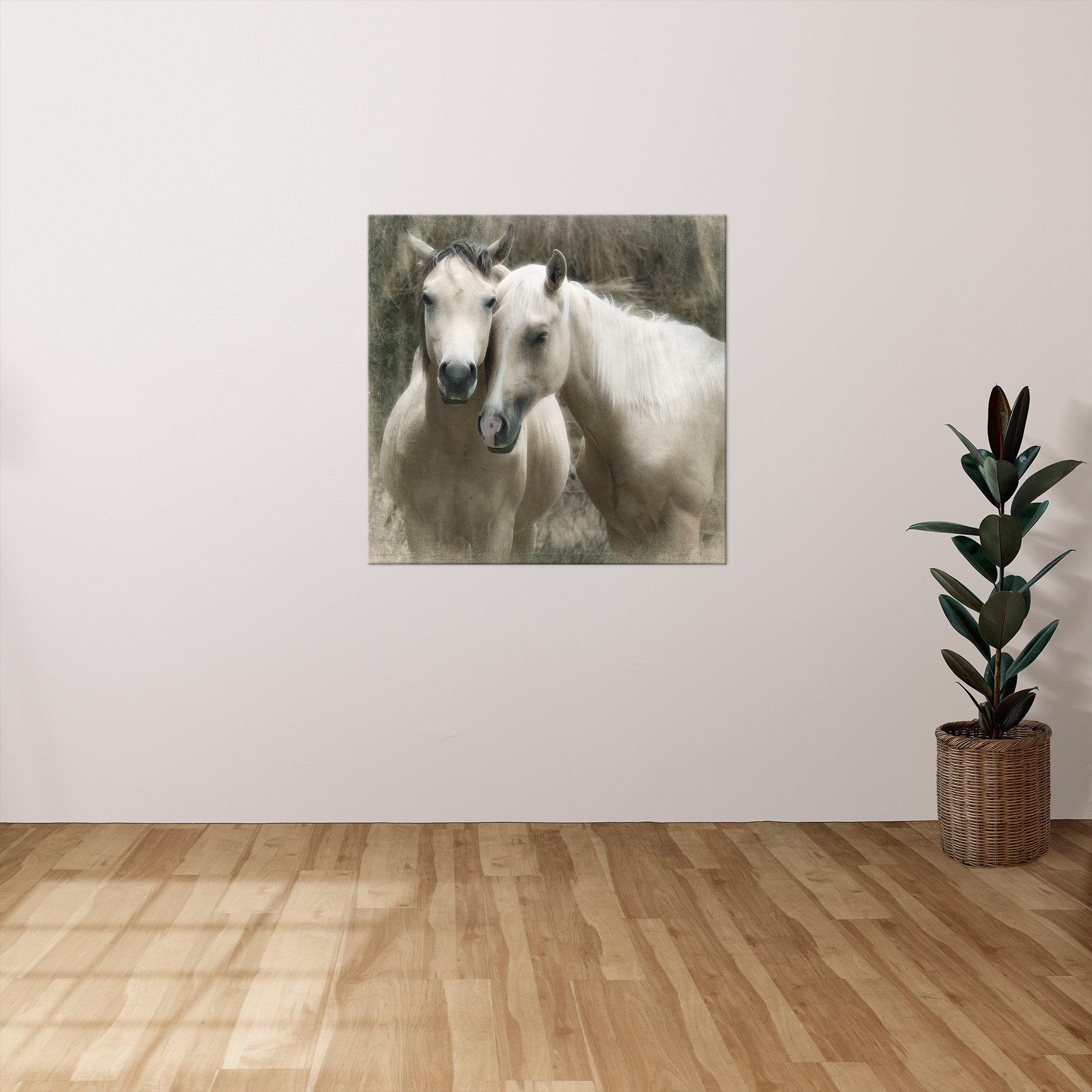 Loon Peak® "Horses The Heart" by Rhonda Addison Print on Canvas | Wayfair
