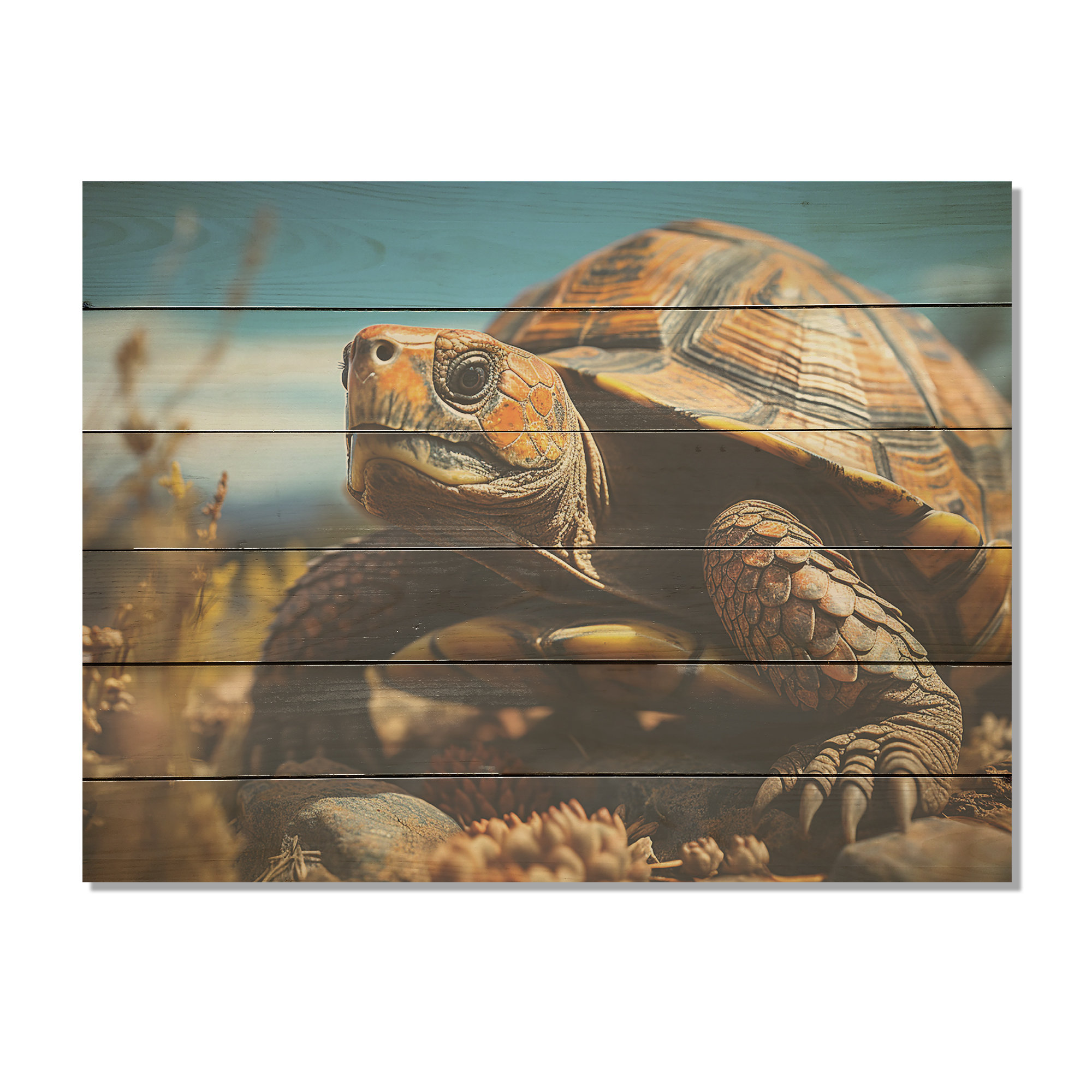 Bay Isle Home™ Symbolic Expressions - Turtle Wood Panel Wall Art On ...