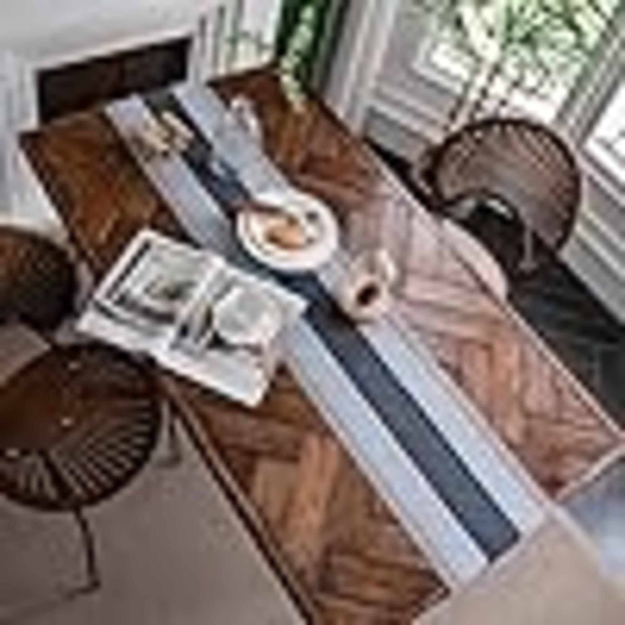 Dakota Fields Macrame Table Runner Grey Boho Table Runners With Tassels ...