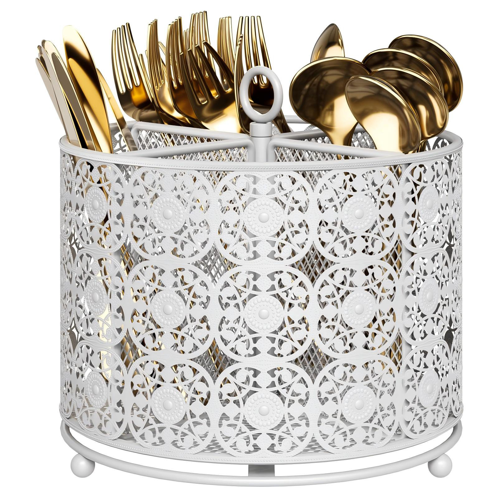 Hokku Designs 360° Rotating Utensil Flatware Organizers - Higher Raised ...