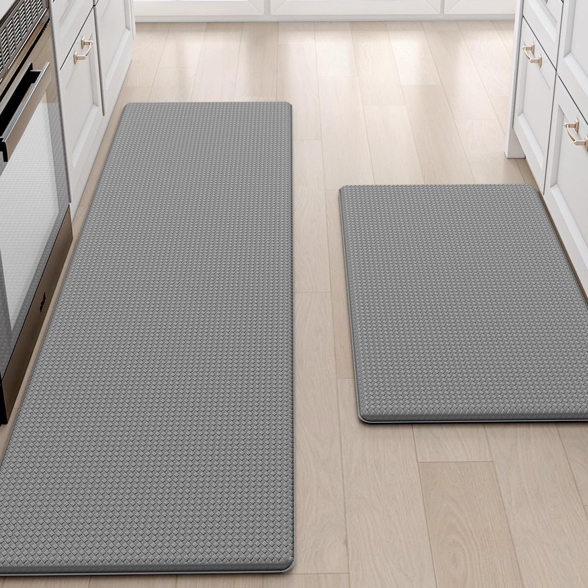 Prep & Savour Kitchen Cushioned Anti Fatigue Comfort Runner Mat Set of ...