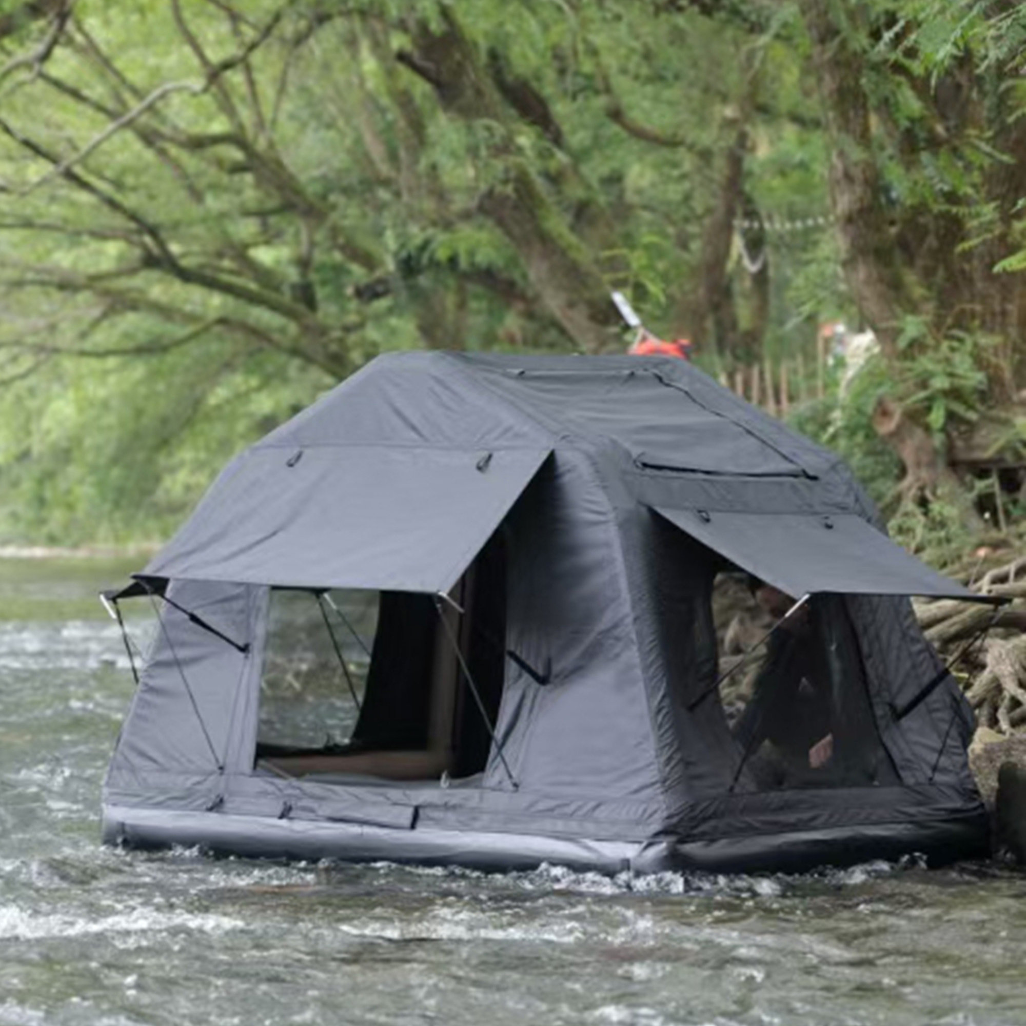 CRS APPLIANCES, 2-3 Person Amphibious Inflatable Rooftop Tent ...