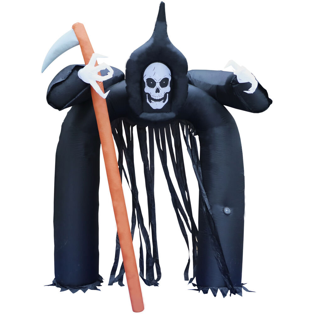 Haunted Hill Farm 10-Ft Tall Grim Reaper Arch Blow Up Halloween ...