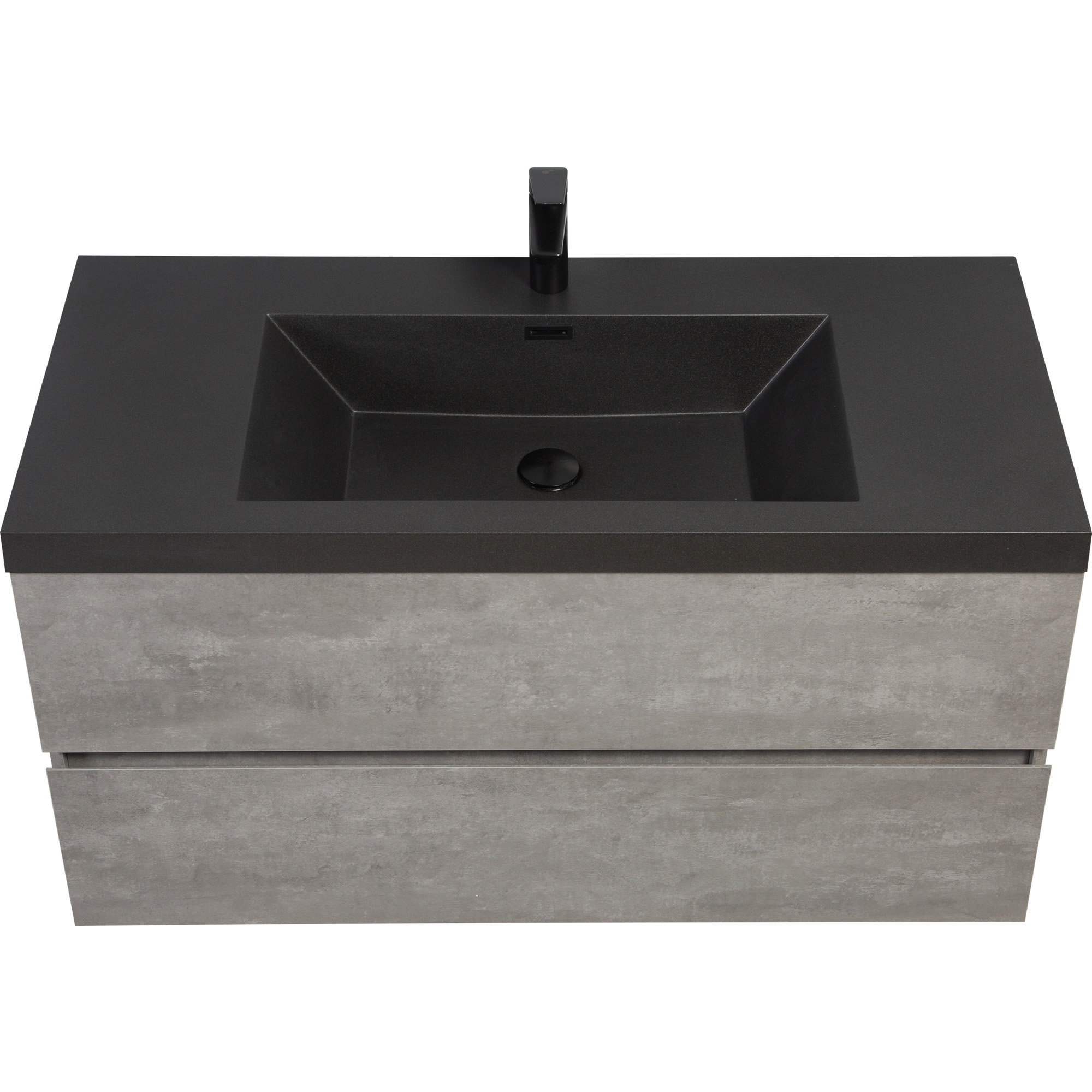 Latitude Run® 42" Floating Bathroom Vanity with Sink,Wall-Mounted ...