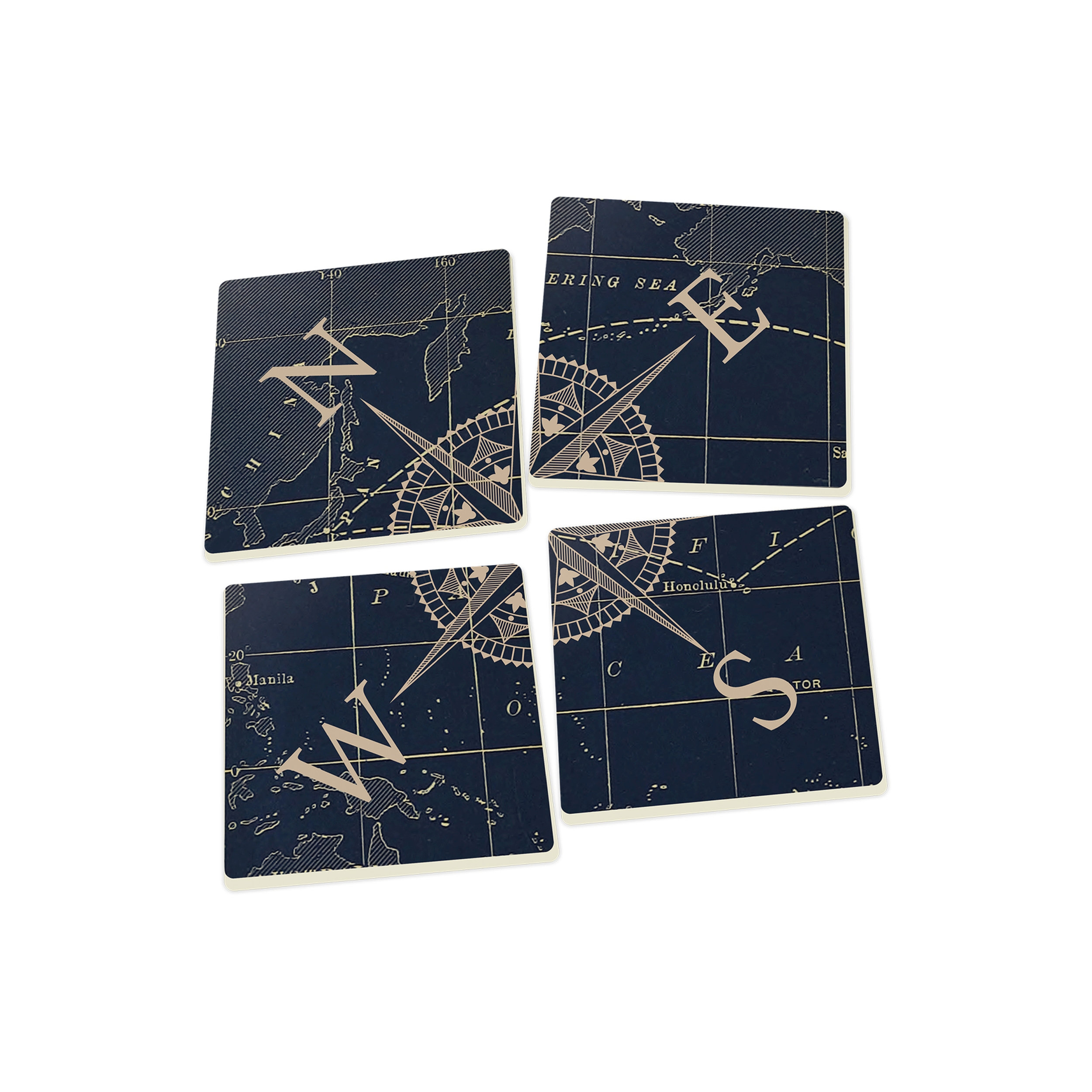 Breakwater Bay Lost at Sea 4 Piece Coaster Set | Wayfair