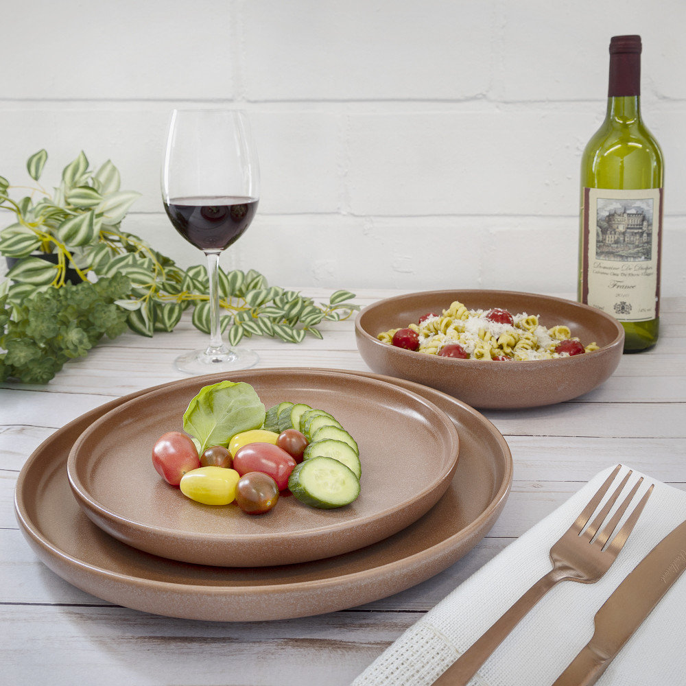 17 Stories Brilliant Uno Dinnerware - Set of 12 | Wayfair.co.uk