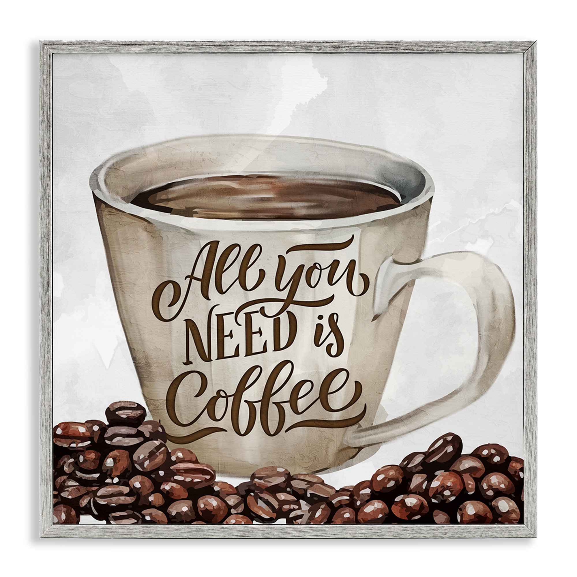 Dakota Fields All You Need Morning Coffee Framed Giclee, design by Kim ...