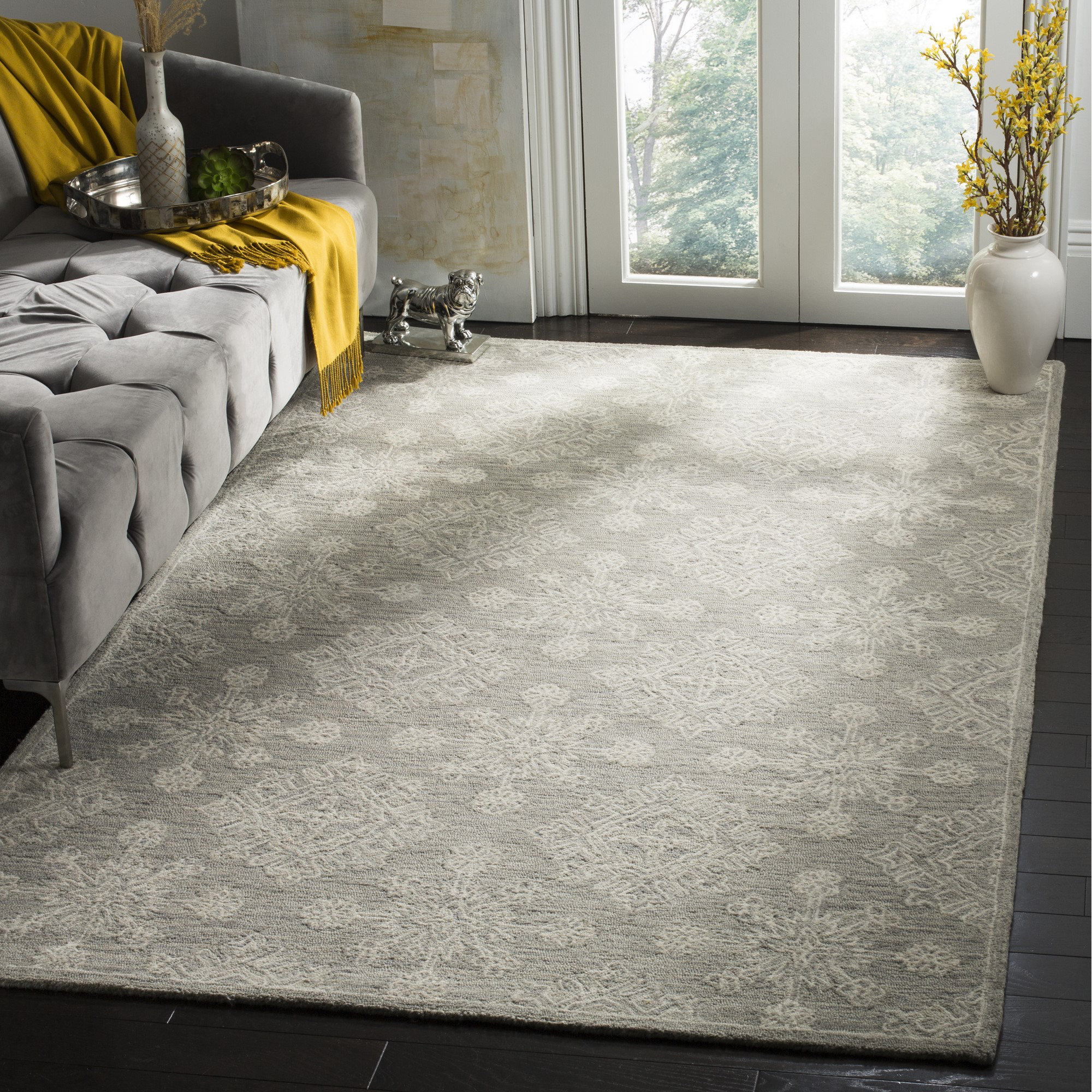Dakota Fields Aerick Hand Tufted Wool Geometric Rug | Wayfair