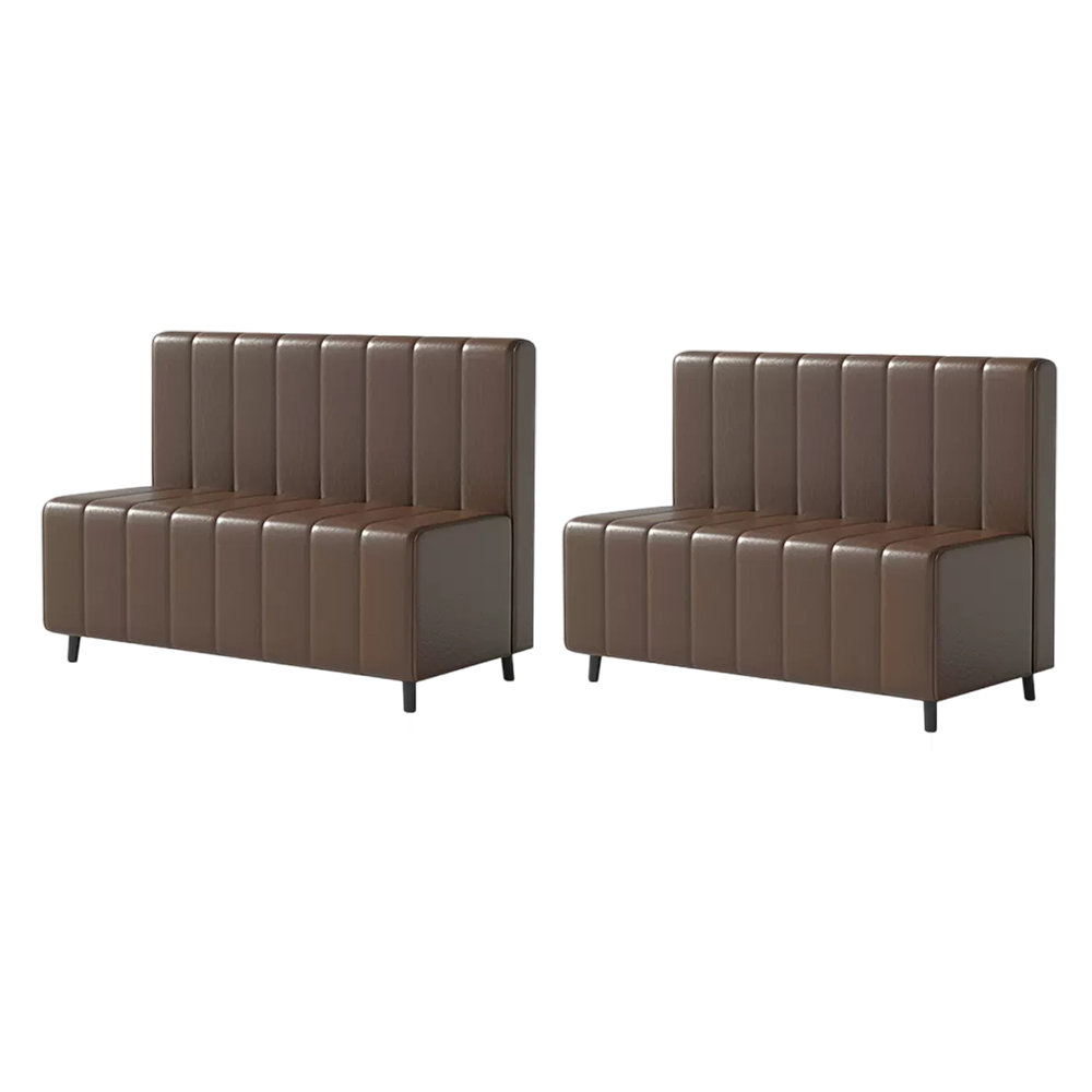 Visual card holder Modern Simple Restaurant Cafe Benches Faux Leather ...