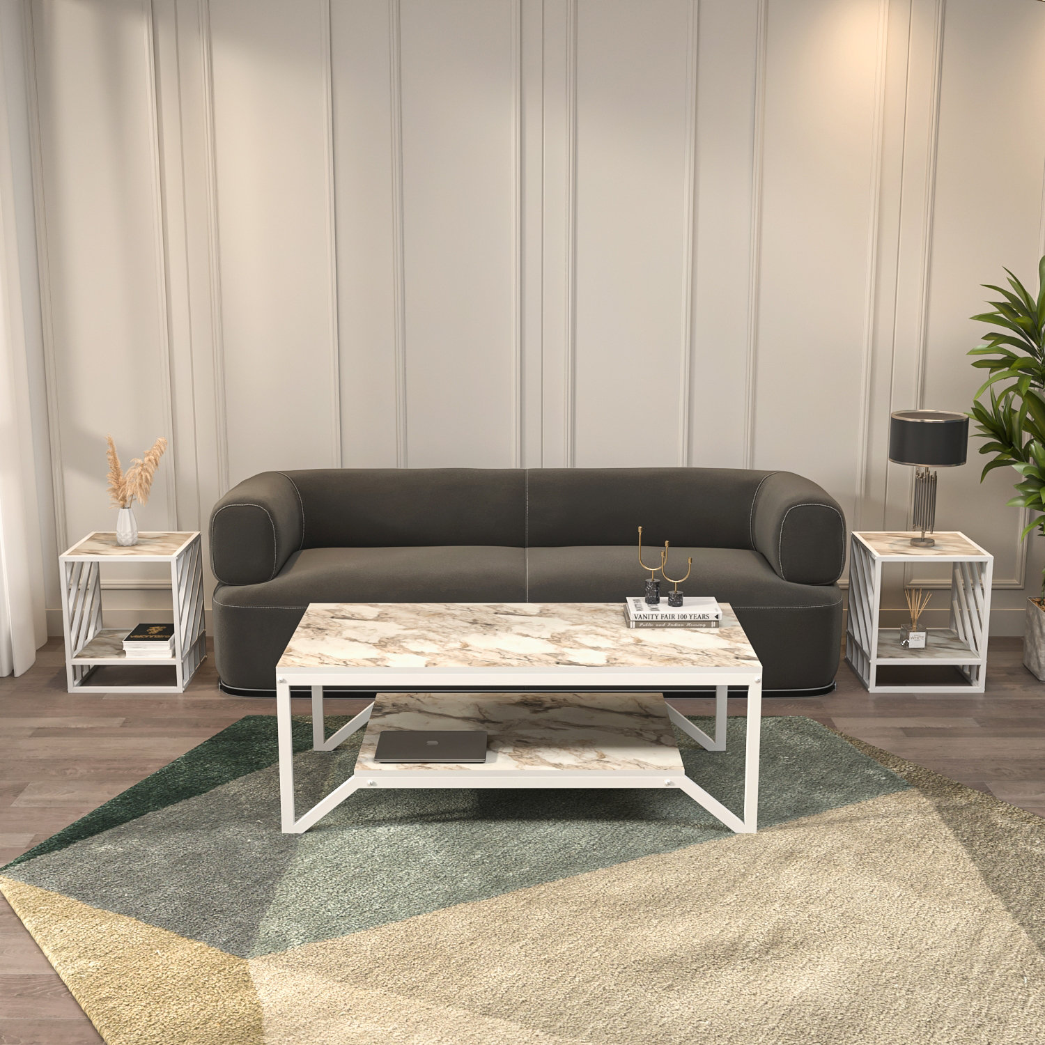 Mercer41 Flora & Norm Coffee & Side Table Set | Wayfair
