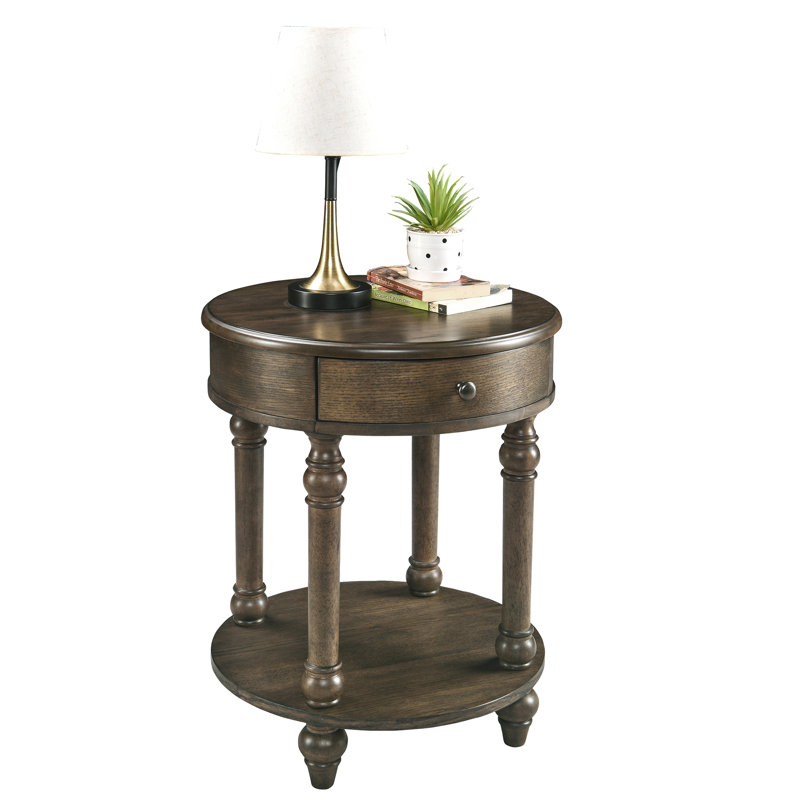 Charlton Home® Darnese 2 - Drawer End Table | Wayfair