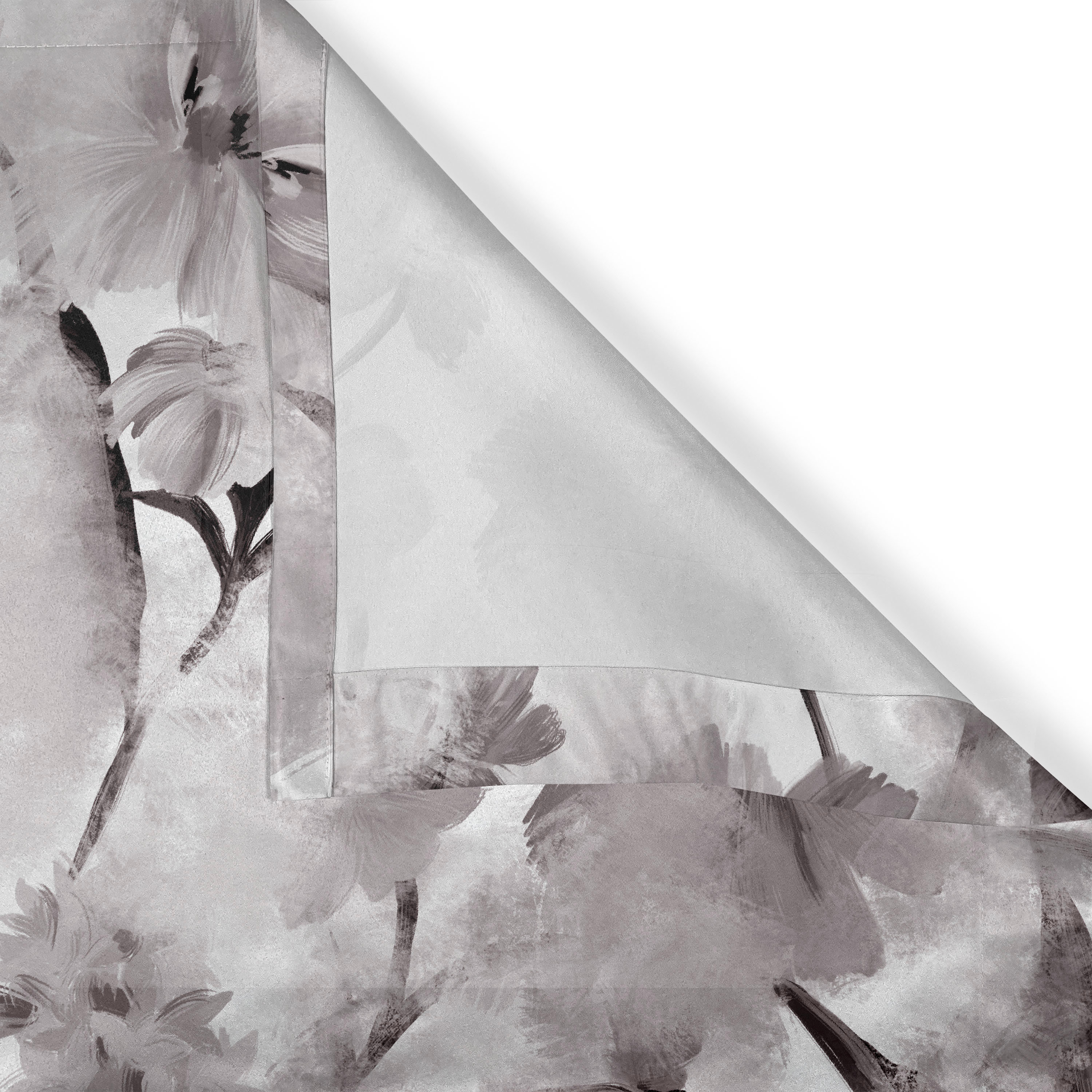 Astoria Grand Autumn Vibes Grommet Curtain Buds and Flowers Print 50" x ...