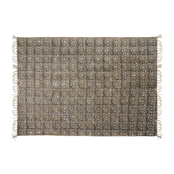 Latitude Vive Ariena 140X200 Brown Rug With Beige Circles | Wayfair.co.uk