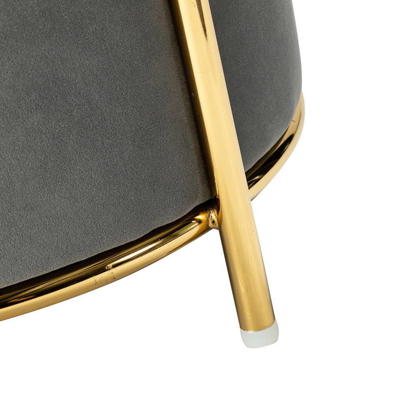 Willa Arlo Interiors Conrado Upholstered Wingback Chair with Ottoman ...