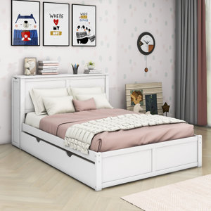 Lark Manor™ Keiser Full Platform Bed with Twin Trundle and Pull Out ...