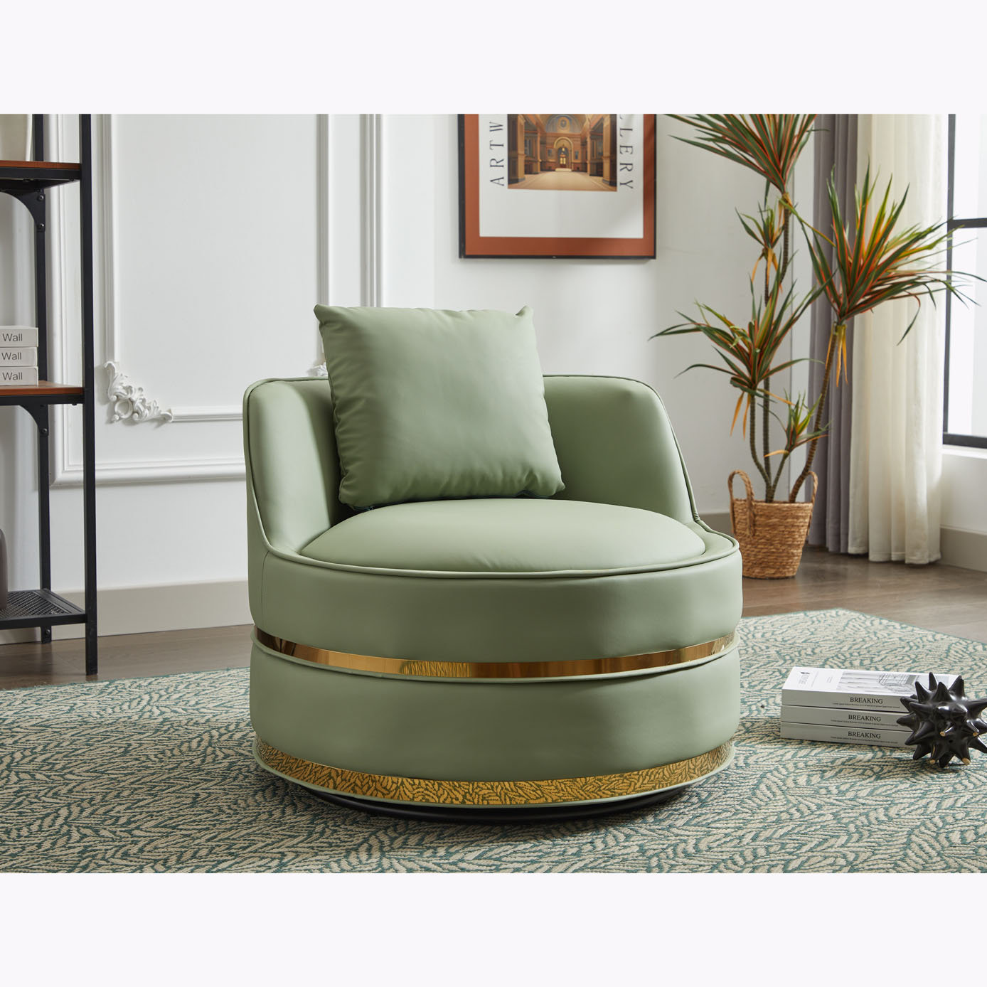 Mercer41 360 Swivel Accent Chair, Barrel Chair - Wayfair Canada