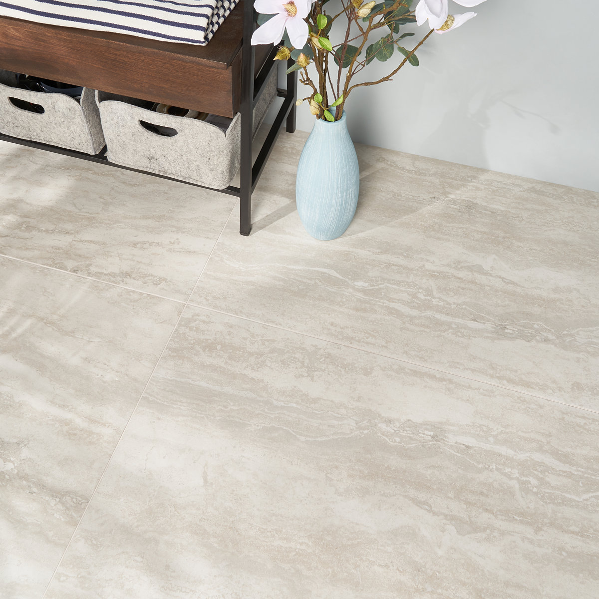 Bond Tile Core Travertine 24" x 48" Porcelain Stone Look Wall & Floor ...