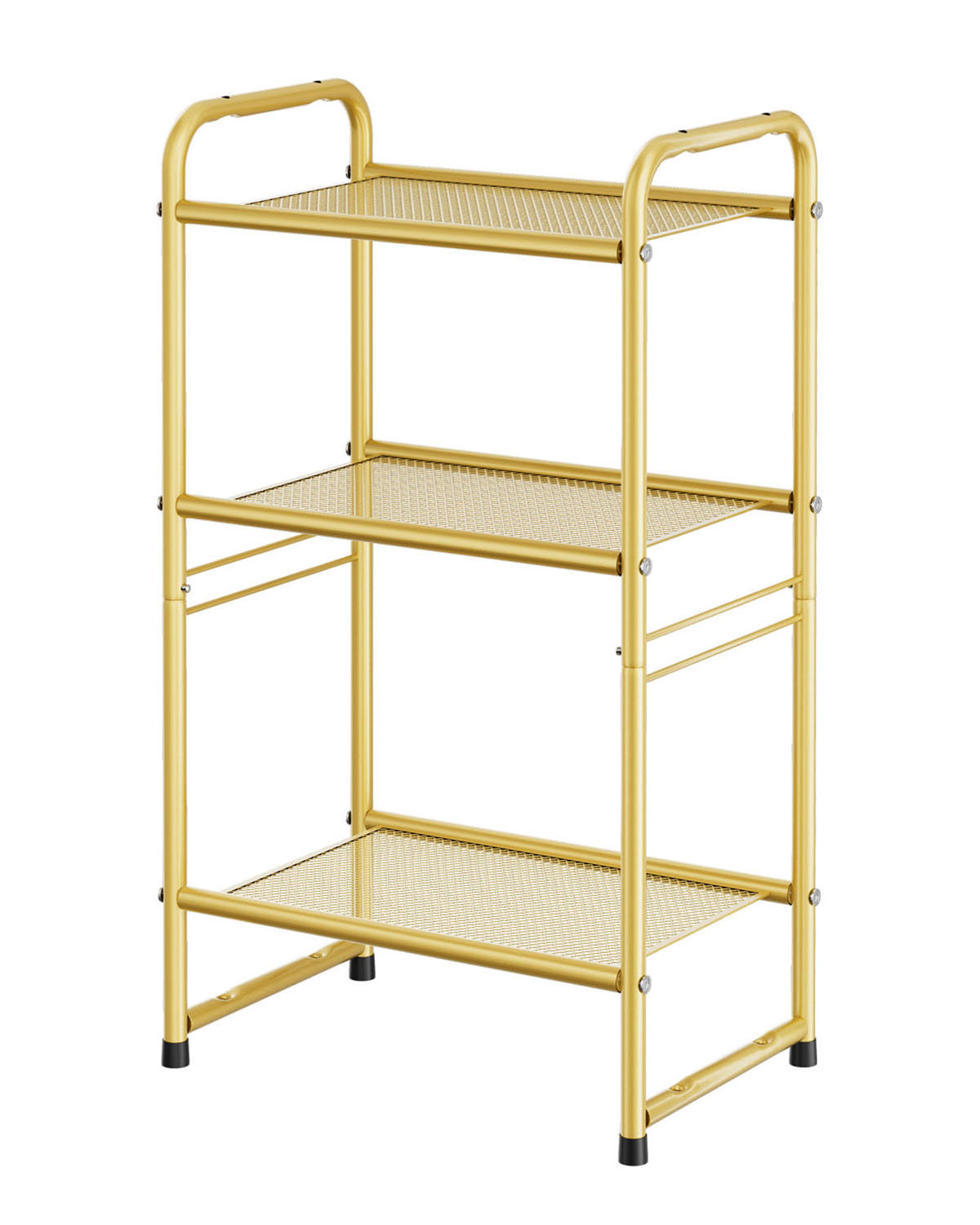 Rebrilliant 3-Tier Adjustable Metal Mesh Storage Shelf & Reviews | Wayfair