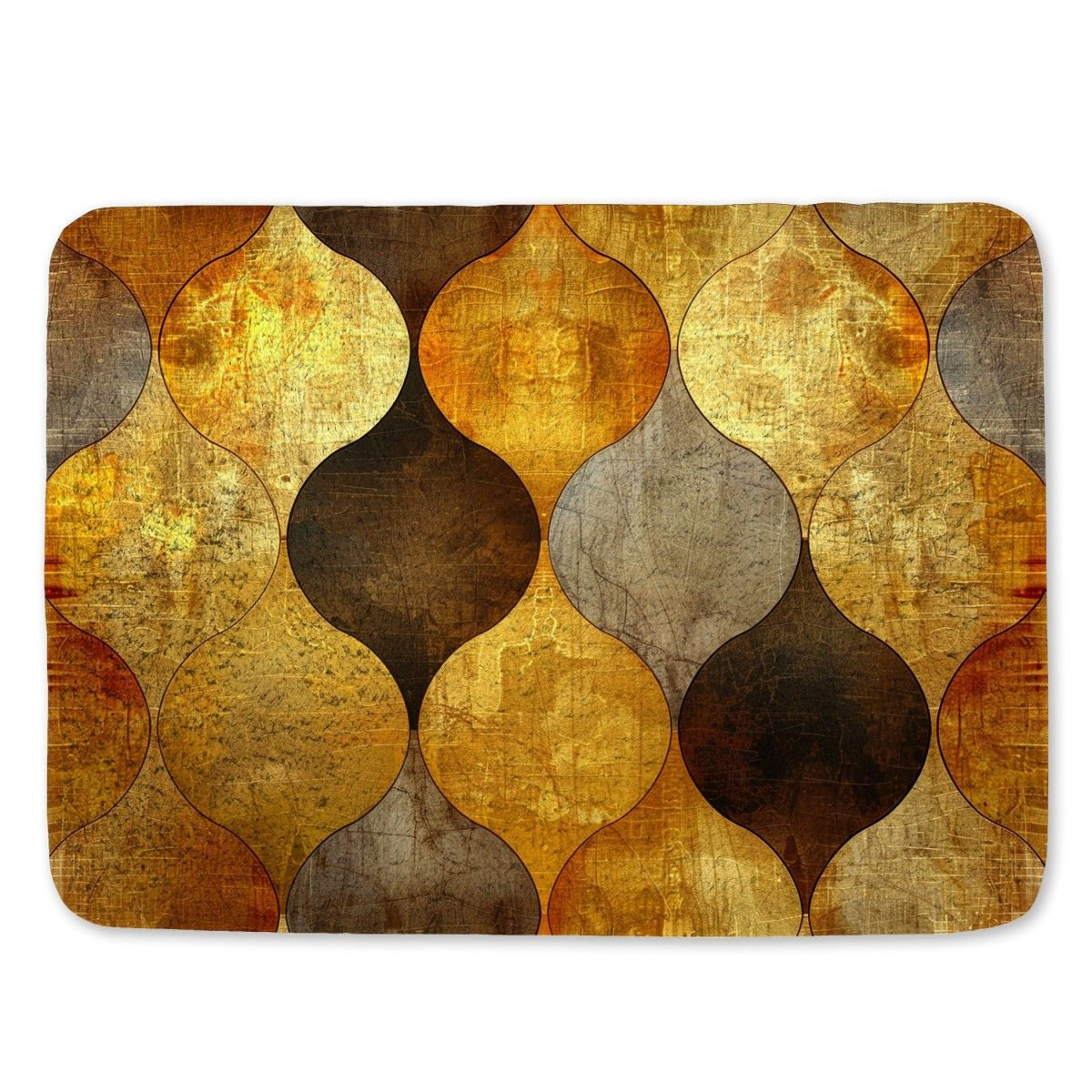 East Urban Home Overlap pattern Bath Mat Design Bathroom Decor Drop ...