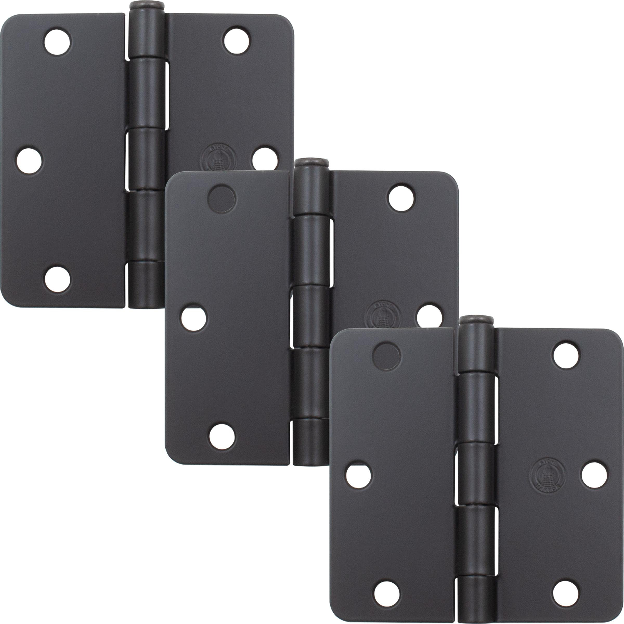 Stone Harbor Hardware 3-1/2" Door Hinges, 1/4" Radius Corner | Wayfair