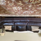 Lark Manor Ellard Genuine Leather Rolled Arm Sofa & Reviews | Wayfair