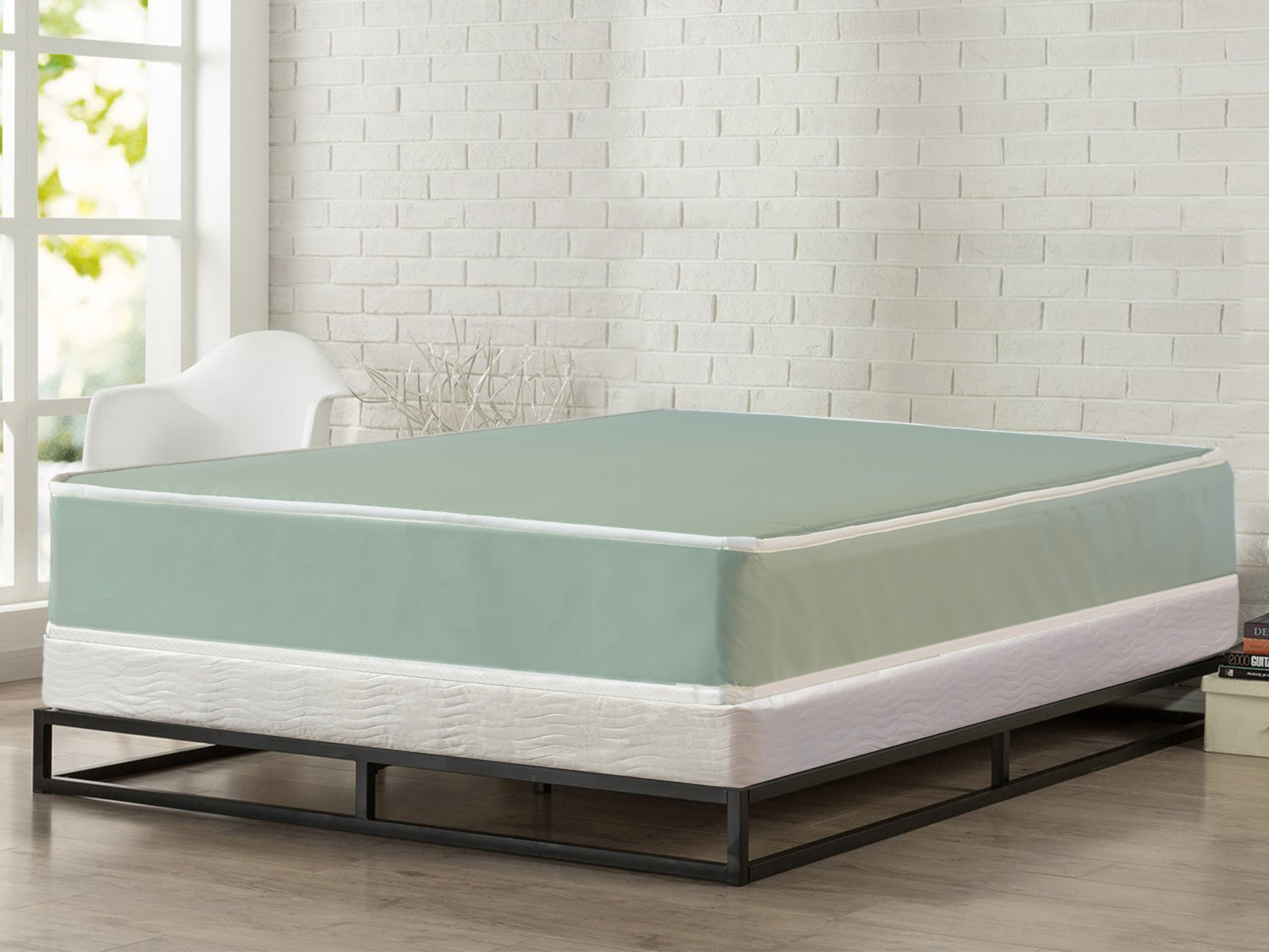 Alwyn Home Tatum Two-Sided Medium Gel Memory Foam Mattress and Box ...