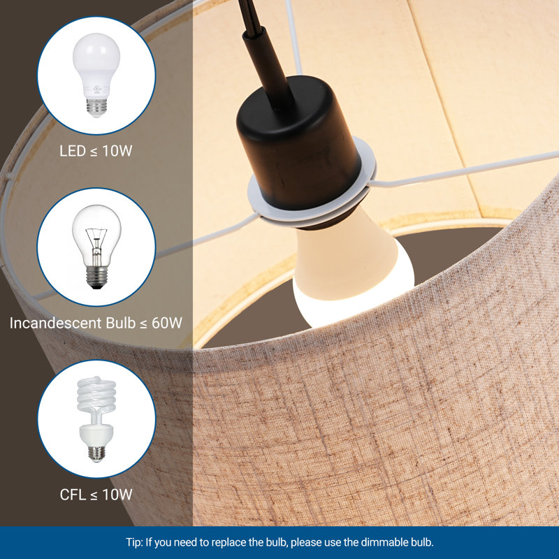 George Oliver Mccurry 68" Arched Dimmable Floor Lamp & Reviews | Wayfair