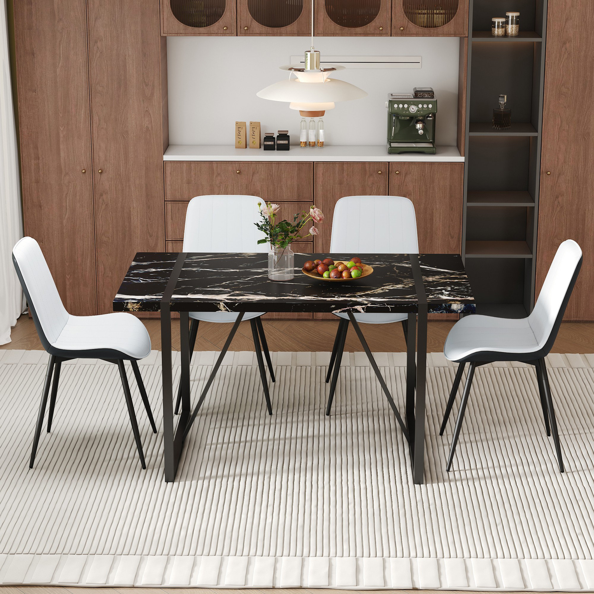 George Oliver Dining Table Set 5 Pieces | Wayfair