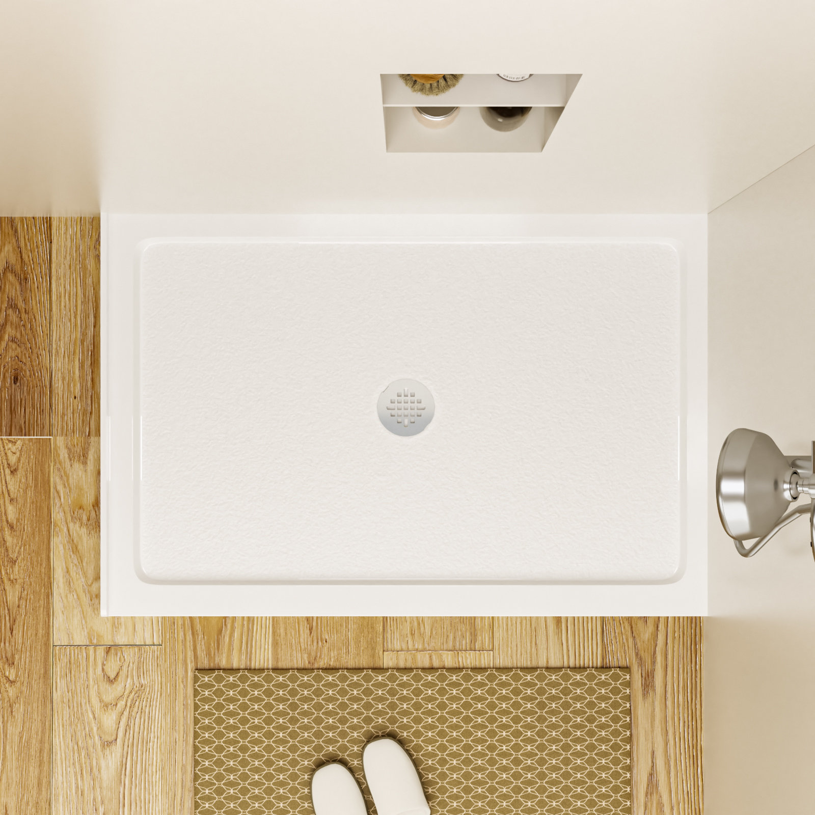 Mocoloo 48"L x 32"W Acrylic Shower Base Pan Rectangular Single ...